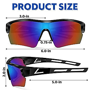 Pokiiulk 6 Pack Safety Glasses for Men Women, Saftey Glasses ANSI Z87.1+ UV Protection Impact Resistant Saftey Goggles Protective Eyewear