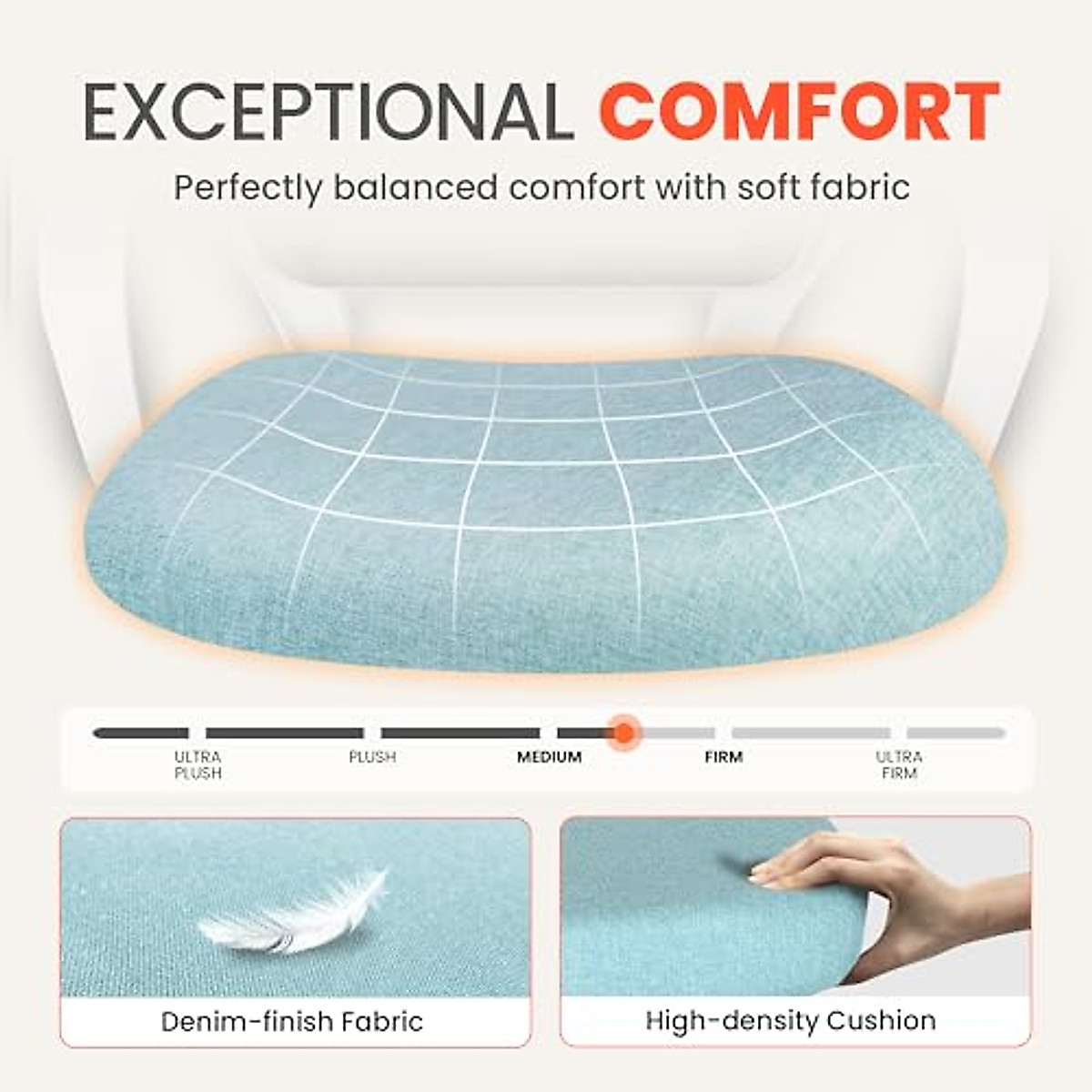 NEO CHAIR Office Chair Ergonomic Desk Chair Mesh Computer Chair Lumbar Support Modern Executive Adjustable Rolling Swivel Chair Comfortable Mid Black Task Home Office Chair (Pastel Mint)