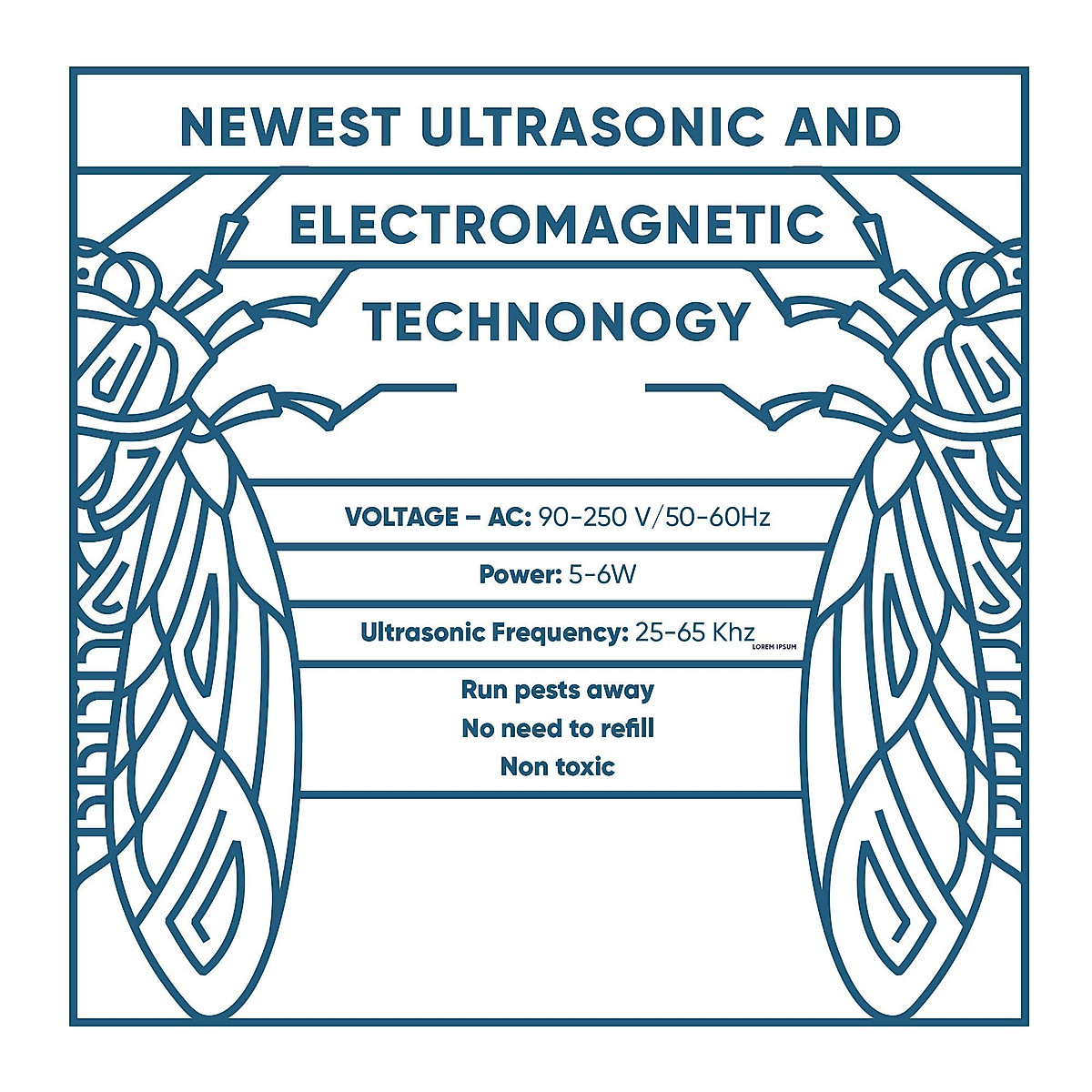 BRISON Ultrasonic Pest Repellent Plug in – Mice Rats Spider Control - for Repelling Rodents Insects Out of Indoors, Non-Toxic Electronic