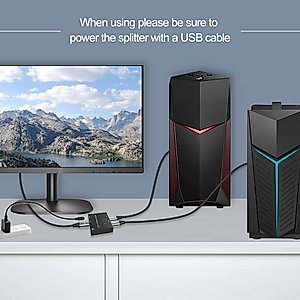 CABLEDECONN DisplayPort 8K DP 1.4 Switch Bi-Direction 8K@30Hz 4K@120Hz Splitter Converter for Multiple Source and displays.