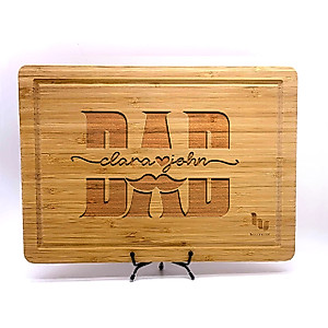 Grill Master Cutting Board for Dad or Grandpa, Steak Lover Father, With Children Names, Grill Lover Dad Gift, Personalized Cutting Board Gift for Men, BBQ Gifts, Customized Cutting Board, 9 Designs