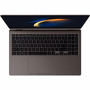 Samsung Galaxy Book3 360 2-in-1 Laptop 15.6"" FHD AMOLED Touchscreen 13th Gen Intel 12-Core i7-1360P 16GB RAM 2TB SSD Backlit Fingerprint Thunderbolt Fast Charging Long Battery Life Win11 Gray, Black