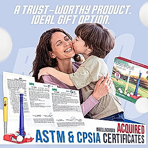 BELLOCHIDDO Tball set for toddlers 3-5 - Toddler T-Ball Sets Include Retractable Batting Bat & Baseball Bases and 6 Balls, Indoor & Outdoor Sport Toys | Gifts for Ages 3 4 5 6 Year Old Boys and Girls