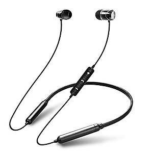 SoundMAGIC E11BT Neckband Bluetooth Headphones Wireless Earphones HiFi Stereo in Ear Headset with Microphone Noise Isolating Sports Earbuds Long Playtime Black