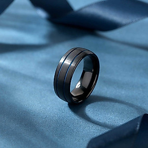 Globart Birthday Xmas Rings Couple Valentines Day Ring Women's Name Jewelry Customize Minimalist Bands Cz Thank You Gifts