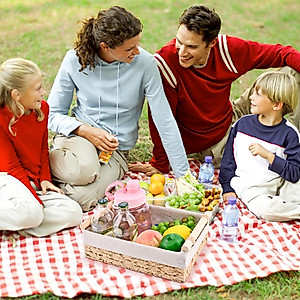 Small Baskets for Organizing,Decorative Water Hyacinth Wicker Storage Basket for Shelves,Toilet Paper Storage Baskets for Bathroom,Living Room,Entryway,Set of 2(Color:Wood)