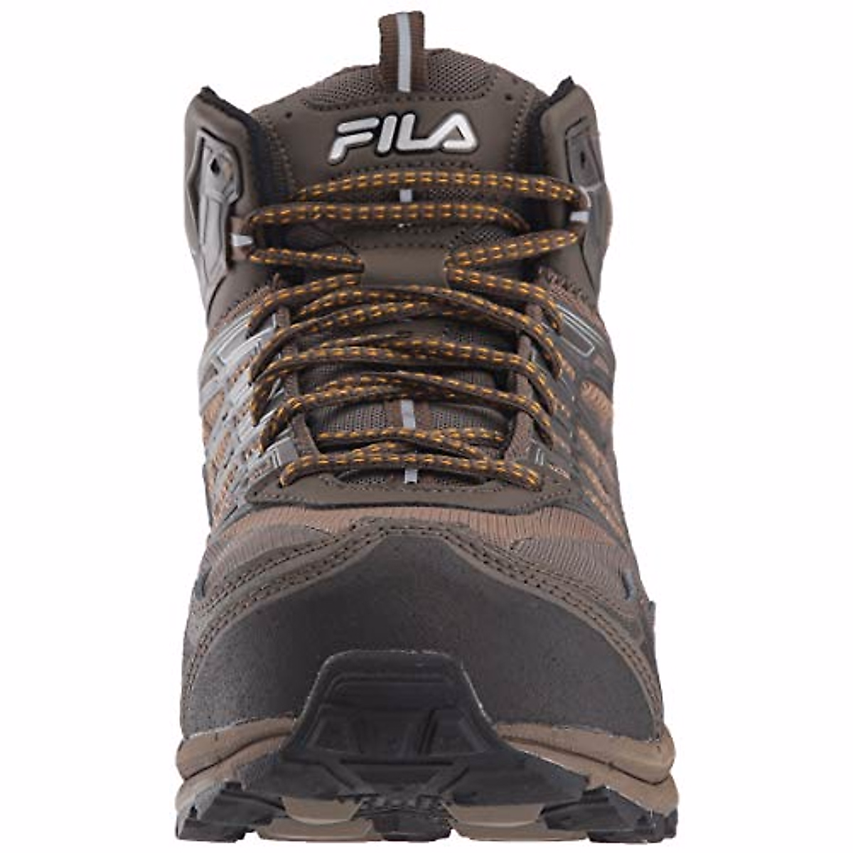 Fila Men's Hail Storm 3 Mid Composite Toe Trail Work Shoes Shoe, Walnut/Major Brown/Gold Fusion, 11 D US