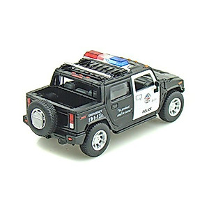 KiNSMART H2 Hummer SUT Police Truck Interceptor 5" 1:36 Scale Die Cast Metal Model Toy