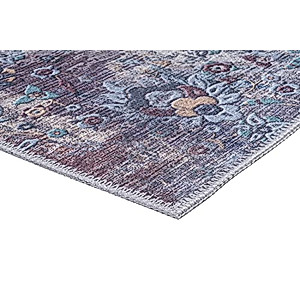 Perga Rugs Machine Washable Area Rug for Bedroom, Kitchen, Bathroom, Living Room, Entryway, Home Decor Non Slip Rug, Pet Friendly & Resistant Throw Indoor Floor Carpet