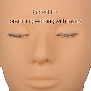 Practice Lash Mannequin Yellow Eyelid Doll Head