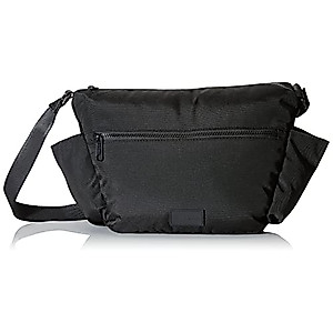 Vera Bradley Women's Recycled Lighten Up Reactive on the Go Crossbody Purse, Black, One Size