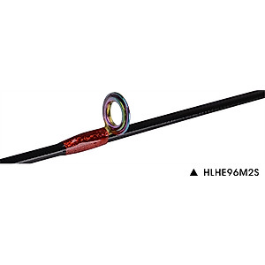 TICA HLHE96M2S Salmon/Steelhead, Black/Red, 9'6'' - Medium
