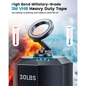 APPS2Car Fits MagSafe Car Mount, Foldable Metal Magnetic Car Phone Mount, Stick On Cell Phone Holder for Car Dash Dashboard MagSafe Accessories for iPhone 15 14 13 12 Pro Max Plus Mini MagSafe Case