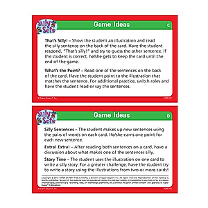Super Duper Publications |Silly Sets Minimal Pairs for Maximum Progress Fun Deck | Listening Skills and Language Development Flash Cards | Educational Learning Materials for Children