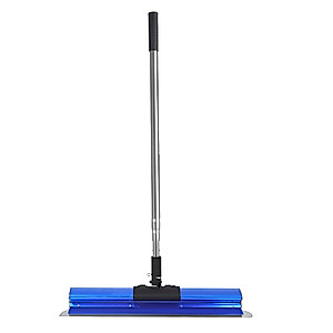 KEZERS Drywall Skimming Blade Set-7",10",14",16" & 24" Skimming Blades + 35"-81" Extension Handle, Stainless Steel Construction Knife,Smoothing Drywall Knife,Extruded Aluminum,High Impact End Caps