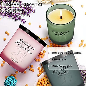 3 Pack Candles, Sage Candles for Home Scented, 36 OZ Aromatherapy Candles Gifts for Women, 210 Hour Long Lasting Jar Candles for Mothers Day Gifts Birthday Mom Thanksgiving Day Present