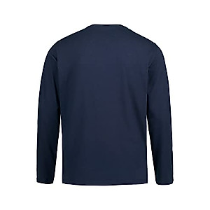 JP 1880 Menswear Big & Tall Plus Size L-8XL Explore Mountain Print Back Tee Navy Blue Large 808949130