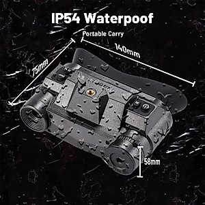 ZIYOUHU Digital Infrared Night Vision Goggles Adults,Night Vision Binoculars for Helmet-FHD Night Vision Goggles Military for Viewing 100% Darkness Night Vision Scope for Hunting & Surveillance