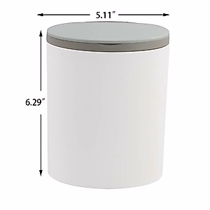 Yarebest 2 Liter Tiny Trash Can Table Desktop Mini Dustbin with Lid (Green)