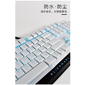 Transparent Clear Silicone Keyboard Cover Protectors for Alienware RGB Gaming Keyboard AW510K