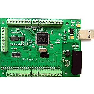 Occus - Cables Mini USB DAQ Data Acquisition Module 16-ch Analog ADC, 2AO 8DI 8DO, PWM Input Output, Counter, Screw Terminal - (Cable Length: Other)