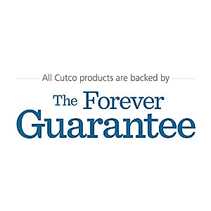 Cutco Table Knives Set of Four with Tray, Four of Cutcos Knife in a Dishwasher-safe Tray, 8.4 Inch Long, 3.4 Inch Double-D Serrated Edge Blades with 5 Inch Classic Brown Handles