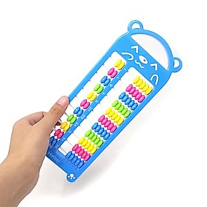 Honbay Cartoon Bear 11 Digits Plastic Chinese Abacus Soroban Arithmetic Tool Calculating Tool, Random Color