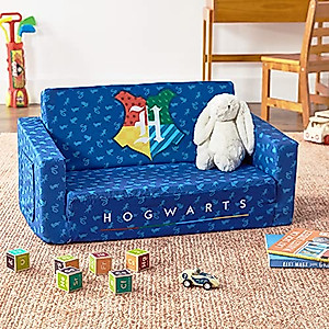 Delta Children Cozee Flip-Out Sofa-2-in-1 Convertible Sofa to Lounger for Kids, Harry Potter