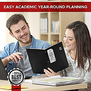 PlanAhead Home/Office 2-Year Large Monthly Planner, January 2023 - December 2024, 8.5 x 11 Inches (Black)