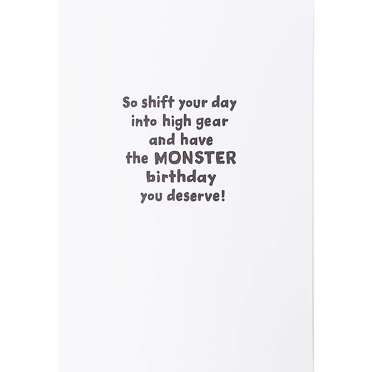 Greeting Card Grandson - Celebrating Large and Loud - Happy Birthday with Monster Truck