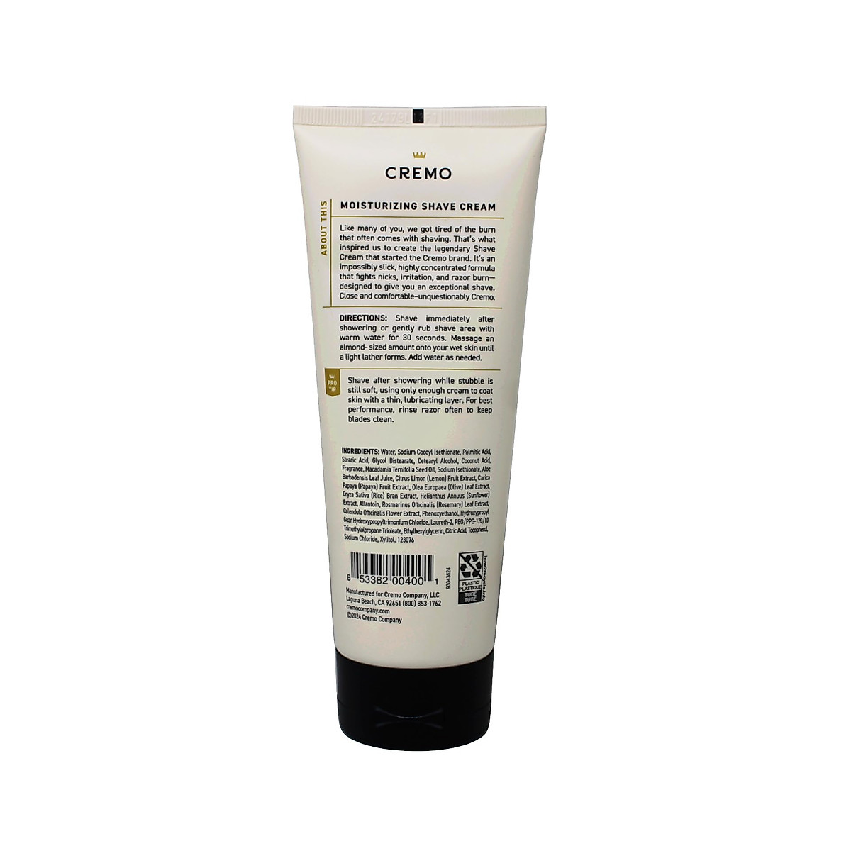 Cremo Astonishingly Superior Shave Cream, 6 Fluid Ounce