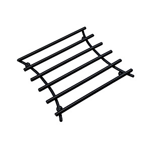 Dependable Industries Modern Sleek Euro Square Heavy Weight Steel Black Decorative Design Kitchen Trivet Protect Tables and Countertops from Hot Pots Trays and Pans