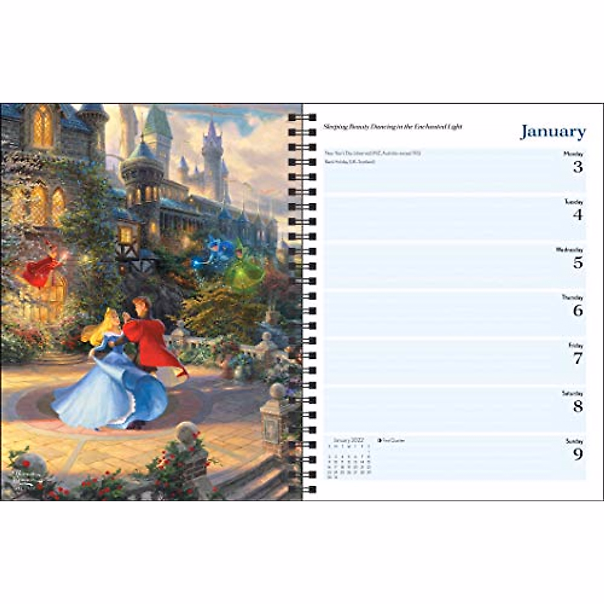 Disney Dreams Collection by Thomas Kinkade Studios: 2022 Monthly/Weekly Engageme