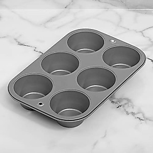 G & S Metal Products Company OvenStuff Non-Stick 6 Cup Jumbo Muffin Pan - American-Made
