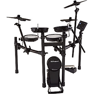 Roland V-Drums TD-07KV Electronic Drum Set Bundle with Drum Throne, Drumstick Bag, 3.5mm Audio Cable, 3 Pairs of Drumsticks, and Austin Bazaar Polishing Cloth
