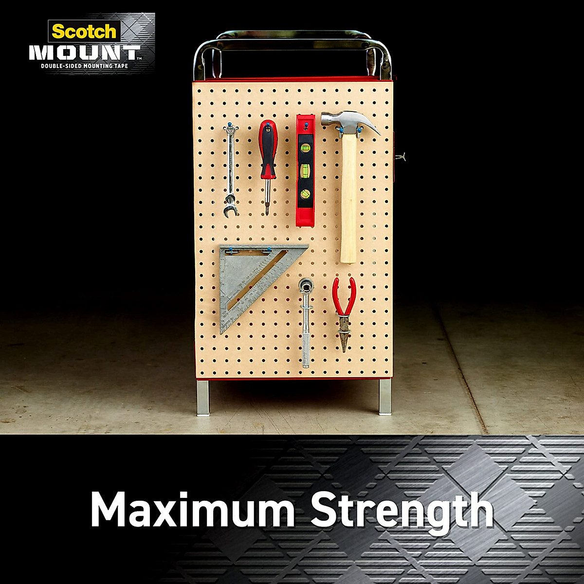 Scotch 414H-ST 051141397252 Extreme Mounting Tape, 8 Strips, Black