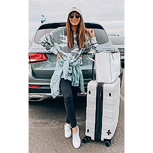 ECOWISH Women Side Split Sweatshirt: Fall Crewneck Long Sleeve Oversized Camo Shirts Casual Camouflage Print Pullover Tops 017 Gray Green M