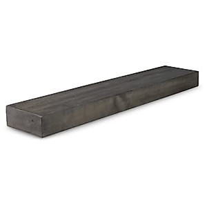 Signature Design by Ashley Corinsville 36" Modern Floating Wall Shelf, Black