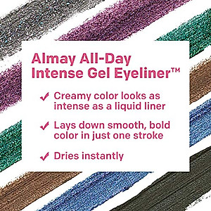 Almay Gel Eyeliner, Waterproof, Fade-Proof Eye Makeup, Easy-to-Sharpen Liner Pencil, 140 Deep Chestnut, 0.045 Oz
