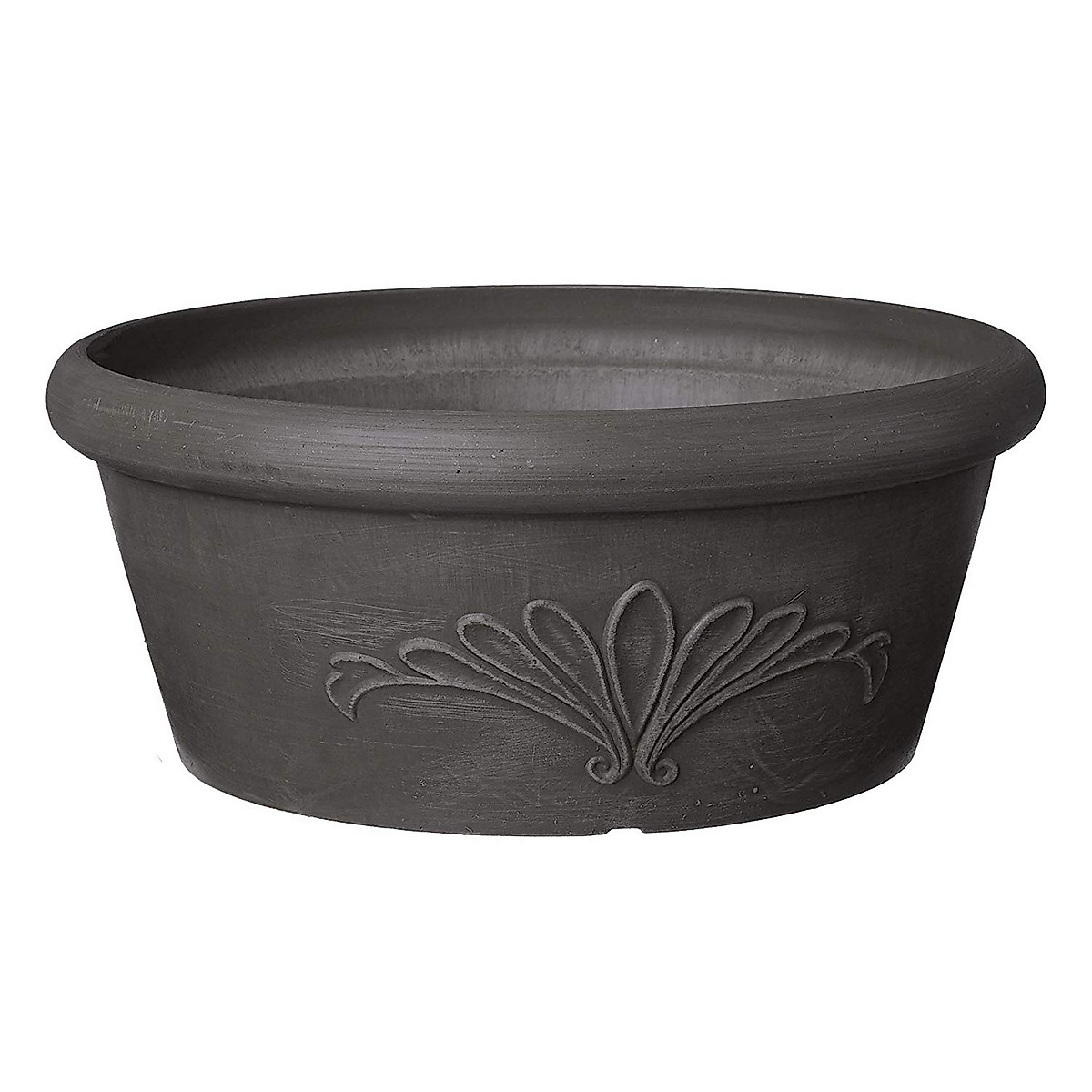 Arcadia Garden Products TA25DC Bulb Pan, 10"x3.5", Dark Charcoal