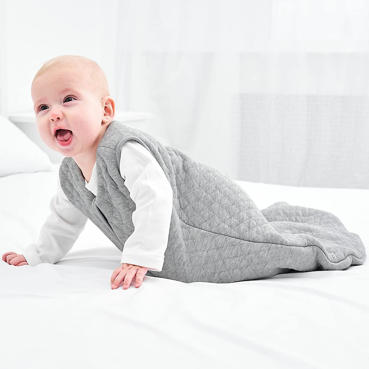 Yoofoss Baby Sleep Sack 6-12 Months TOG 2.5 Winter Wearable Blanket Baby Sleeping Bag for Toddler Sleeping Sack- Super Soft Warm Comfortable, Grey