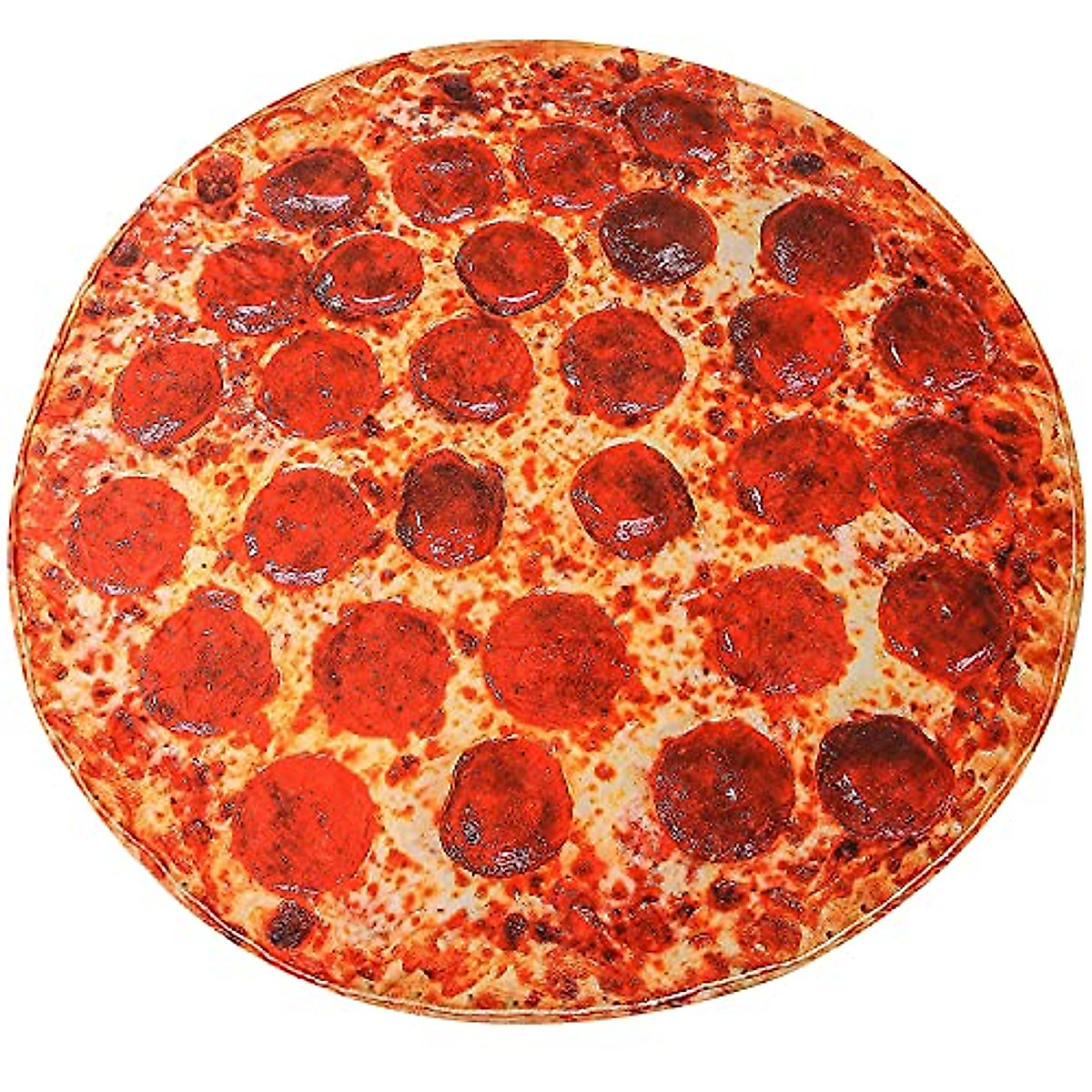 Pizza Throw Fuzzy Soft Blanket for Kids and Adult, Novelty Realistic Funny Food Warm 285 GMS Cozy Flannel Blanket