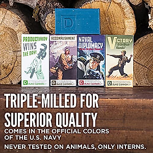 Duke Cannon Supply Co. Big Ass Brick of Soap Bar for Men WWII Collection (Naval Diplomacy, Accomplishment, Victory, Productivity)Variety-Pack- Extra Large, Masculine Scents, 10 oz (Variety 4 Pack)