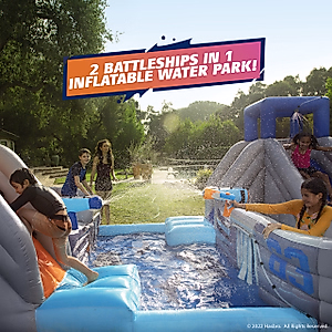 Hasbro Super Soaker Ultimate Water Park – Head to Head Battle Arena Mega Inflatable Bounce House for Ultimate Water Battles