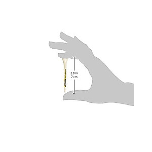 Pride Performance Professional Tee System Plastic Golf Tees (30 Count) , Yellow, 2-3/4 Inch