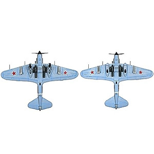 Ilyushin IL-2M3 Sturmovik Aircraft #100 Green Camouflage Piloted by Vasily Emelyanenko Soviet Air Force 1/72 Diecast Model Airplane by Legion LEG-14629LB