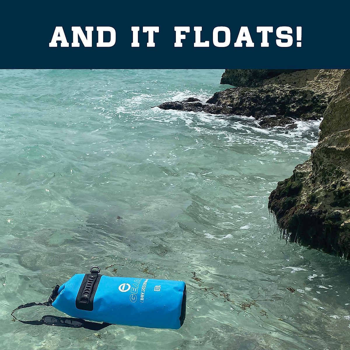 Enthusiast Gear Insulated Dry Bag Cooler | Waterproof Cooler for Kayaking, Hiking, Lunch, Fishing, and Beach – Leak Proof, Waterproof, Collapsible, with Padded Shoulder Strap (15L) - Orange