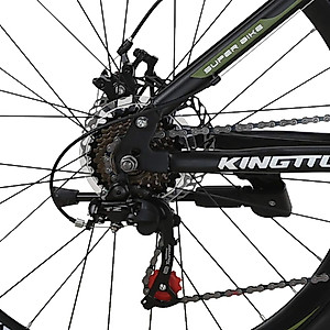 LZBIKE Bike G6-26 26 inch Bike Mountain Bike 26" 21 Speed Shift Left 3 Right 7 Cycle Folding Mountain Bike Frame Shock Absorption Mountain Bike (Army Green G6 SPO)