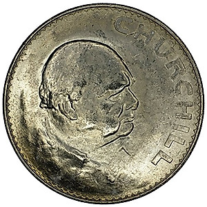 1965 UK Elizabeth II Winston Churchill Commemorative Crown About Uncirculated
