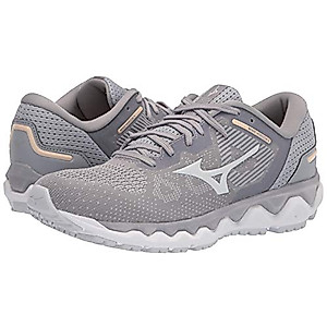Mizuno Women's Horizon 5 Running Shoe, Silver Filgre-Barly Blue, 8.5